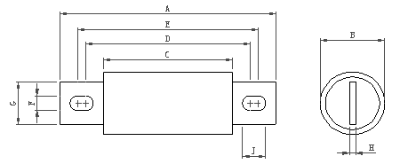 High Breaking Capacity Electric Vehicle Fuses UL248-20 Standard 750VDC