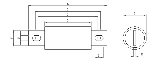 DC20KA Electric Vehicle Fuses , High Breaking Capacity Fuse UL248-20 Standard